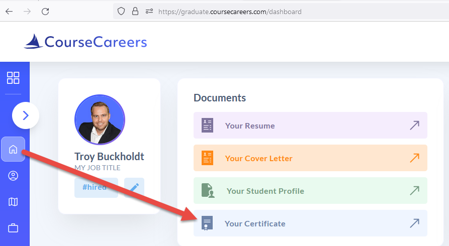 Where do I find my certificate? – CourseCareers Help Center