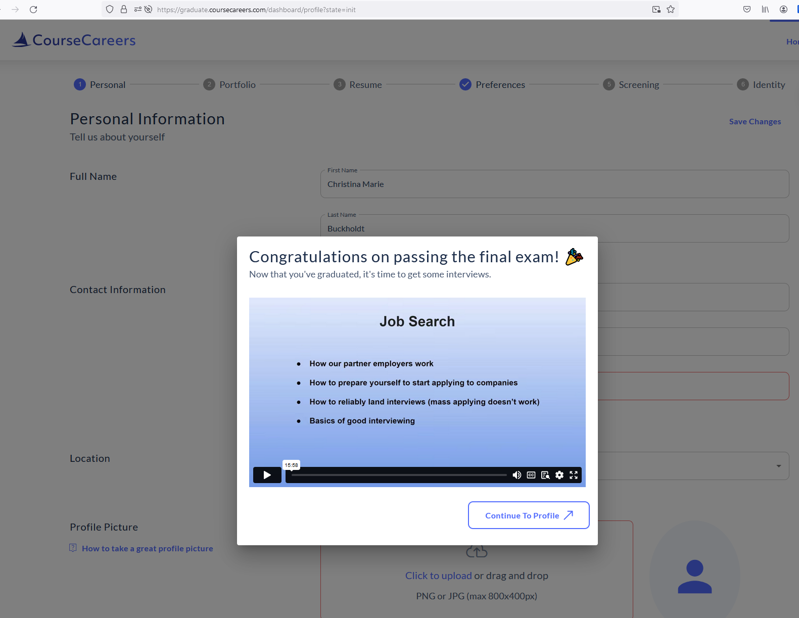 Where do I find my certificate? – CourseCareers Help Center