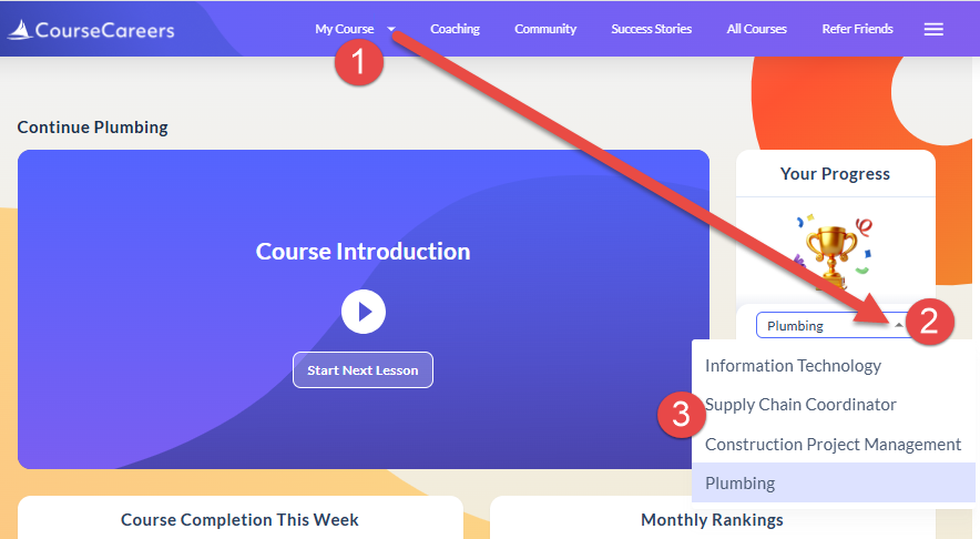 I cannot access my course – CourseCareers Help Center
